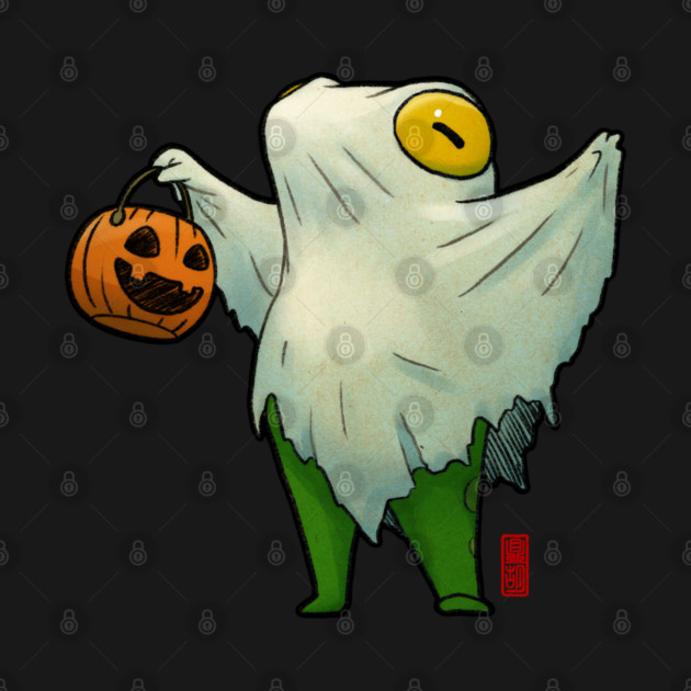 ghost frog - Ghost Costume Frog - T-Shirt | TeePublic