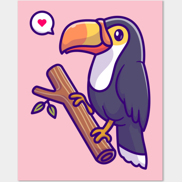cute toucan bird drawing
