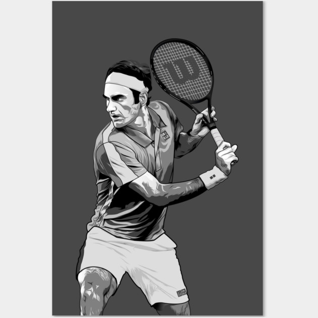 roger federer print