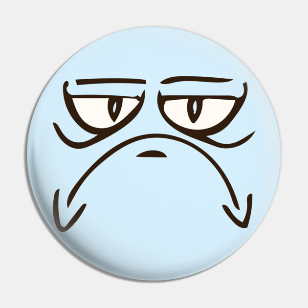 grumpy face
