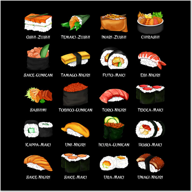 sushi types poster