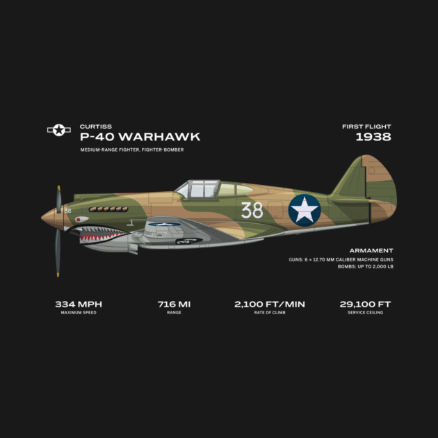 ww2 fighter plane curtiss p-40 warhawk aircraft world war 2 - World War ...
