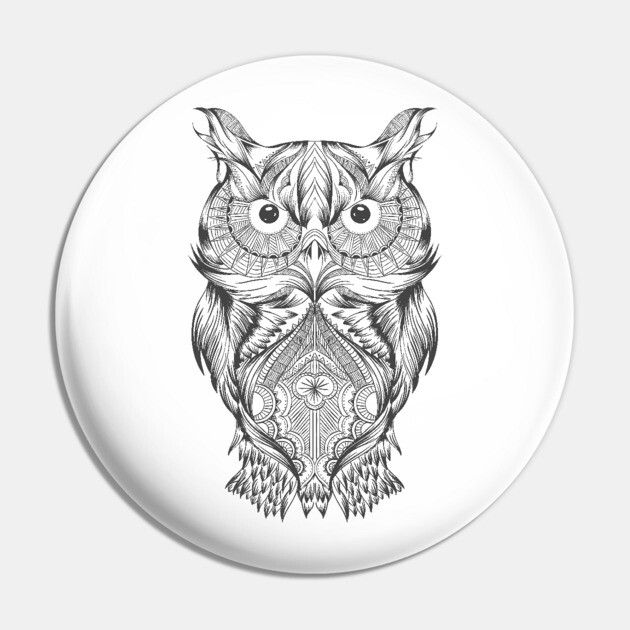 owl background tattoo