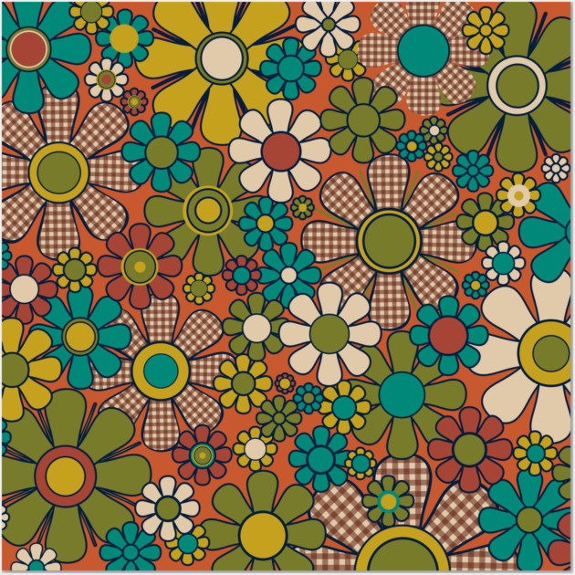 60s floral patterns