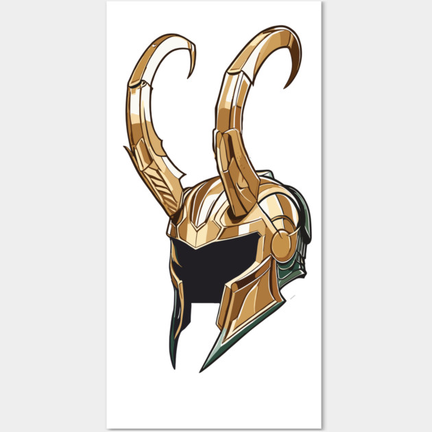 loki helmet vector