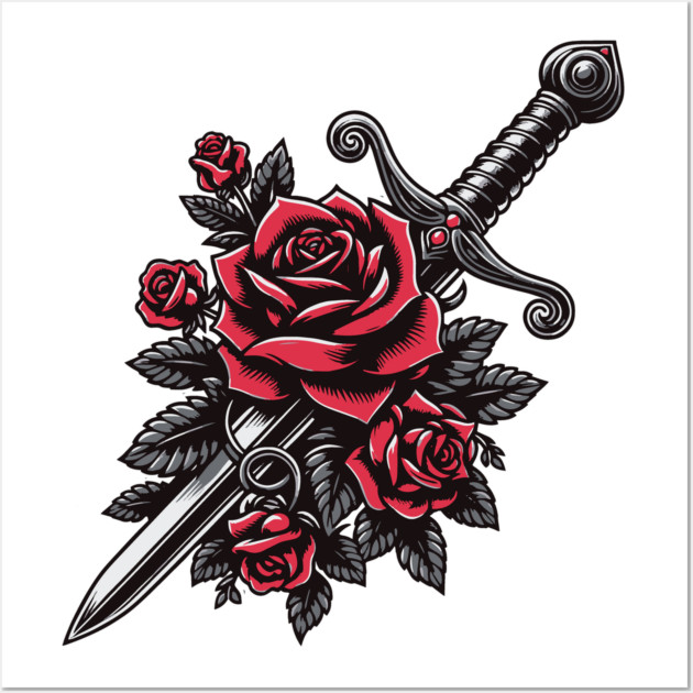 medieval dagger tattoo