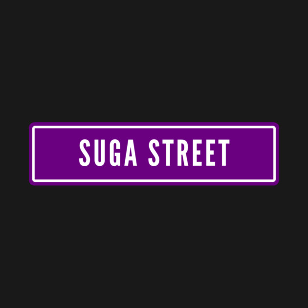 Suga BTS Street Sign - Bts - T-Shirt | TeePublic