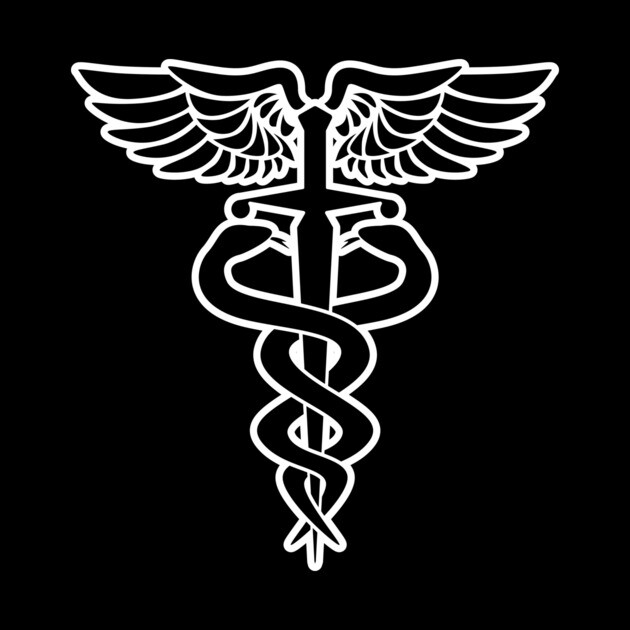 simple caduceus symbol