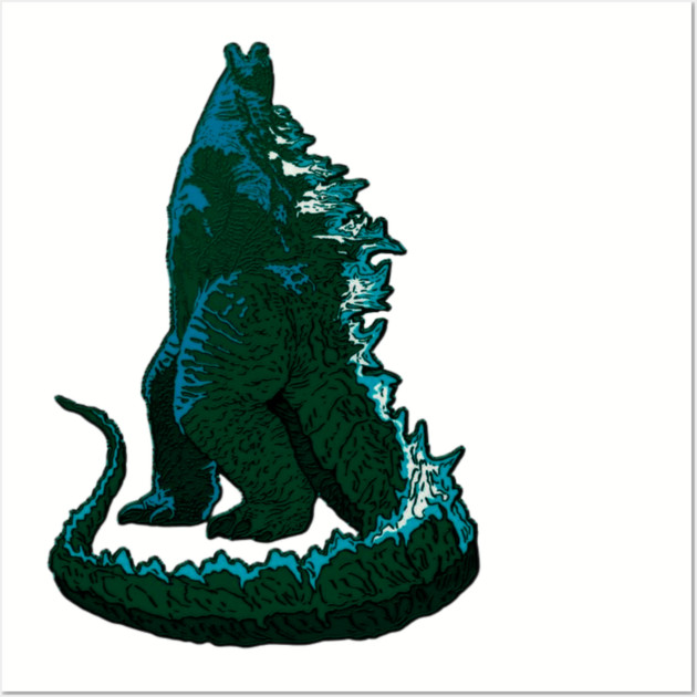 godzilla wall stencil
