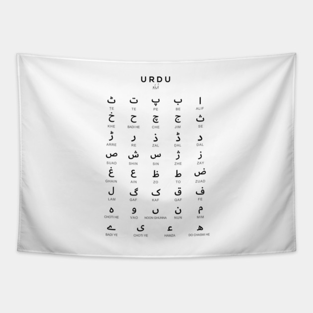 urdu alphabets total