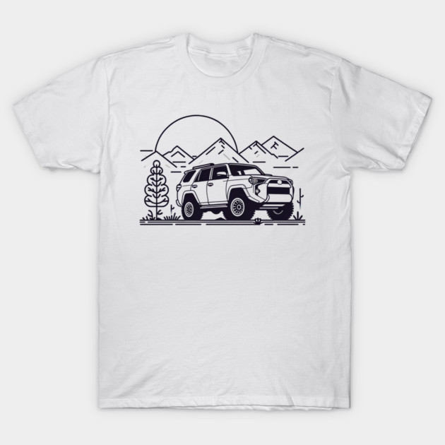 Toyota 4runner 4x4 Offroad Minimalist - 4runner - T-Shirt | TeePublic