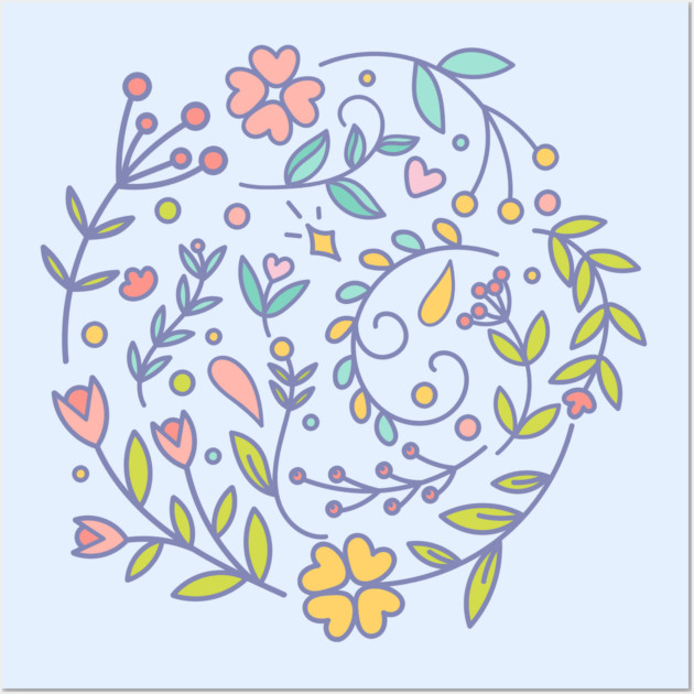 swirl flower pattern