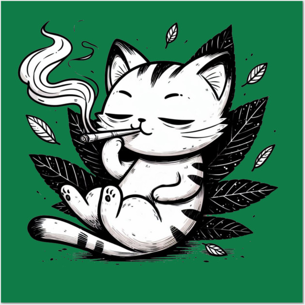 stoned cat drawing