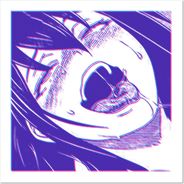 exaggerated anime face