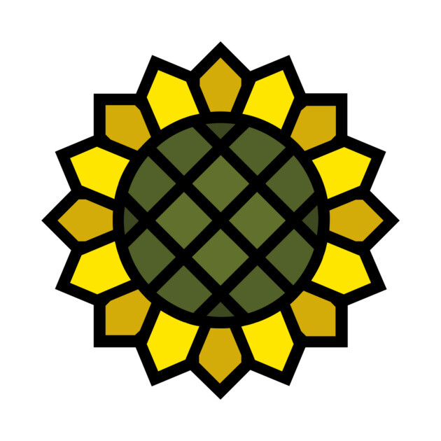 geometric sunflower