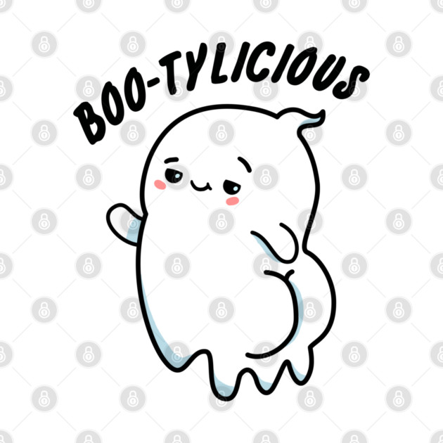 Bootylicious Cute Ghots Pun - Ghost Puns - T-Shirt | TeePublic
