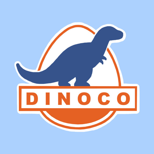dinoco logo text
