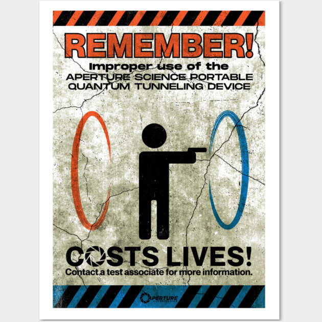aperture science posters