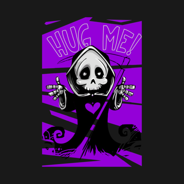 Grim Reaper Hug Me Heart - Halloween 2019 - Halloween - T-Shirt | TeePublic