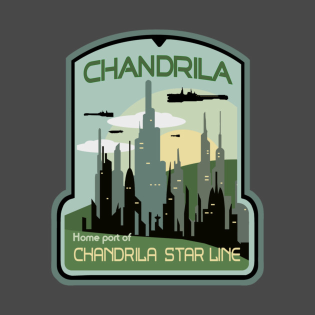 Chandrila - Chandrila Star Line Travel Poster T-Shirt - Starcruiser - T ...