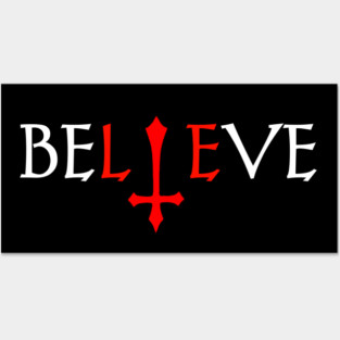 upside down cross poster