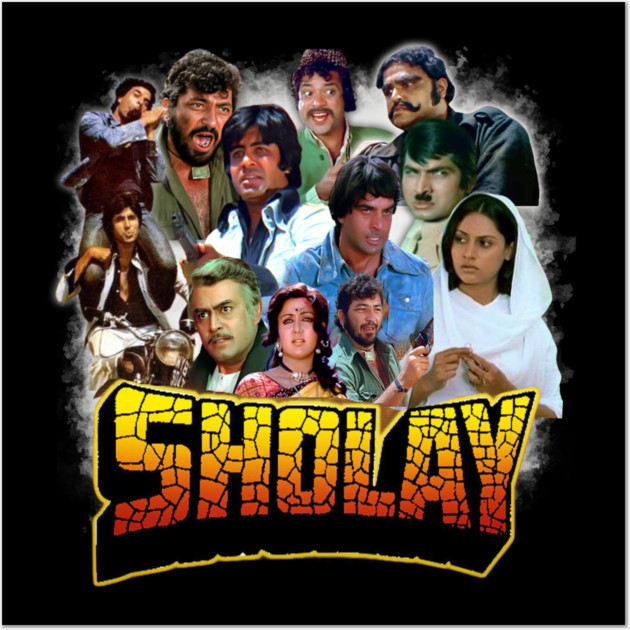 sholay poster
