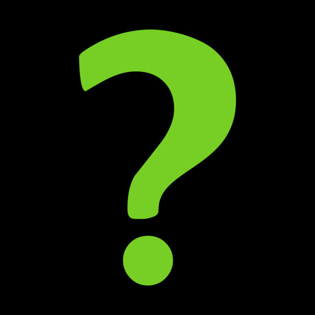 green question mark guy