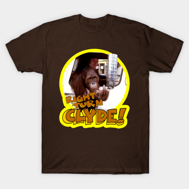 Right Turn Clyde // Clint Eastwood - Classic Movies - T-Shirt | TeePublic