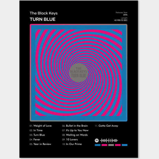 black keys turn blue