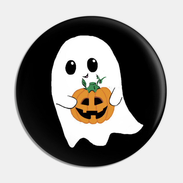 cute ghost and pumpkin background