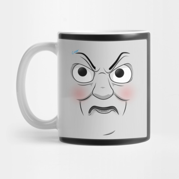 mean face mug