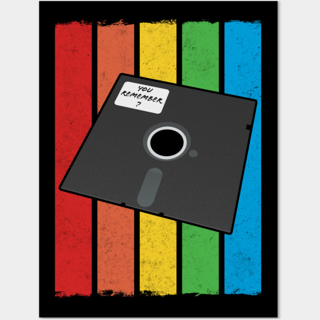floppy disk wall art