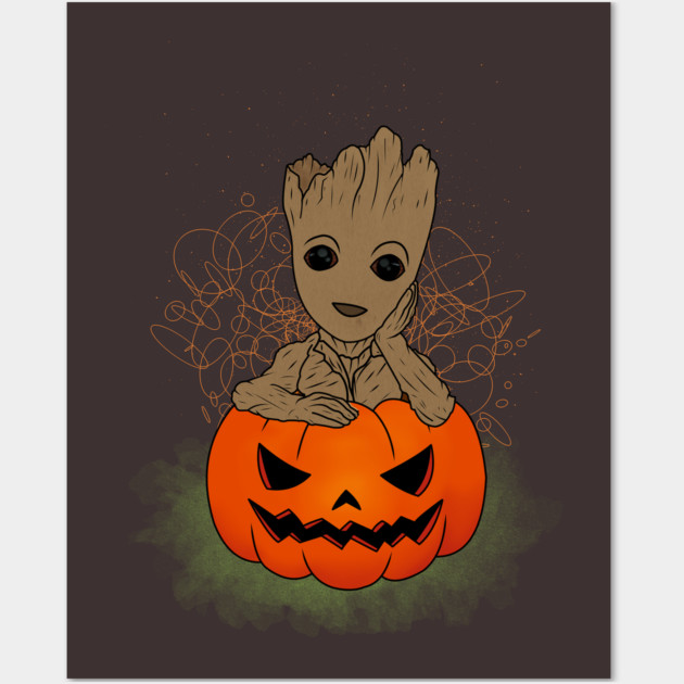 groot pumpkin design