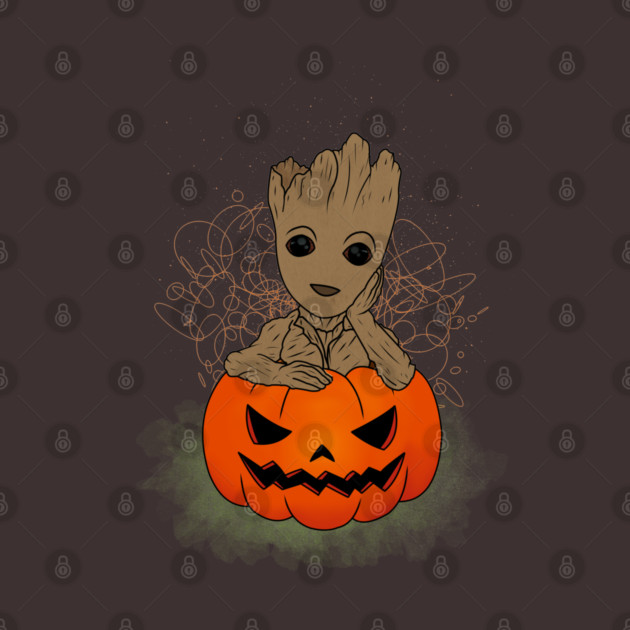 groot pumpkin design
