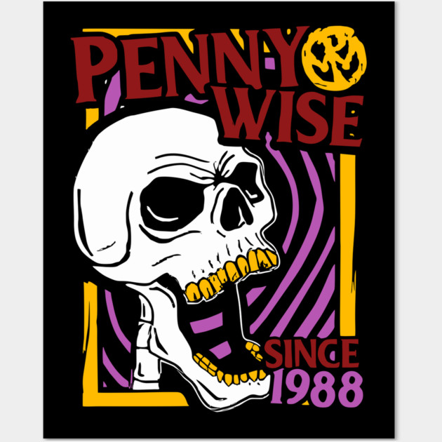 Pennywise Skeleton Scream - Band - Posters and Art Prints | TeePublic