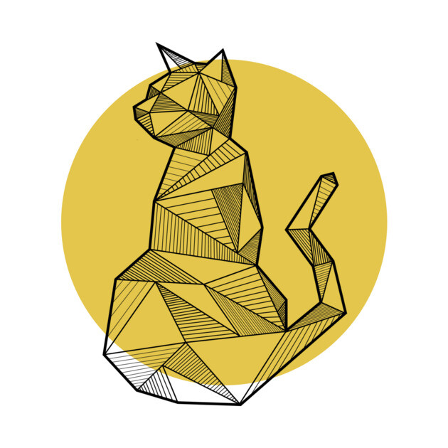 geometric animals cat