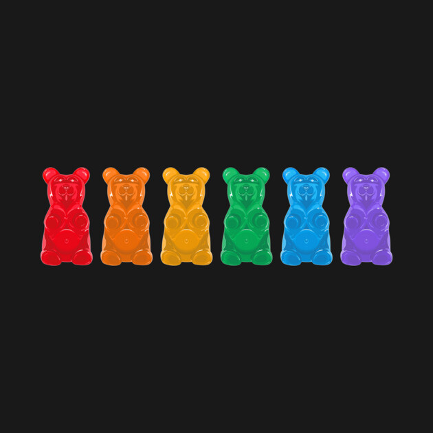 LGBT Gummy Bears - Gay Pride Rainbow - Gummy Bear - T-Shirt | TeePublic