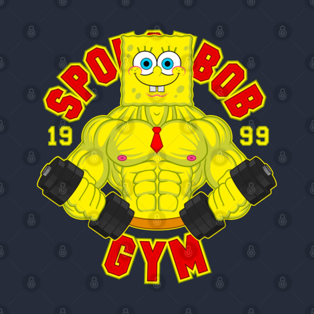 buff spongebob drawing