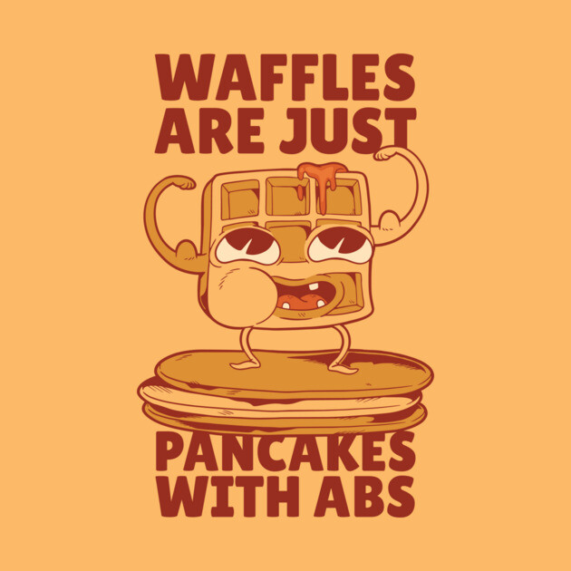 funny waffle cartoon