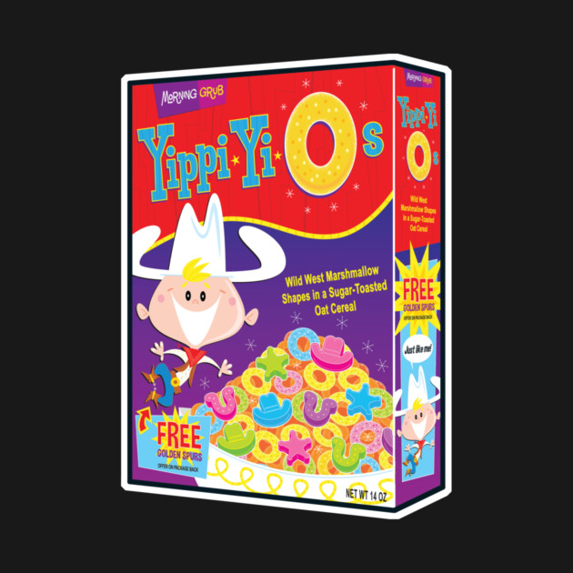 Yippi-Yi -Yos Cereal Box Design - Cereal Box - T-Shirt | TeePublic