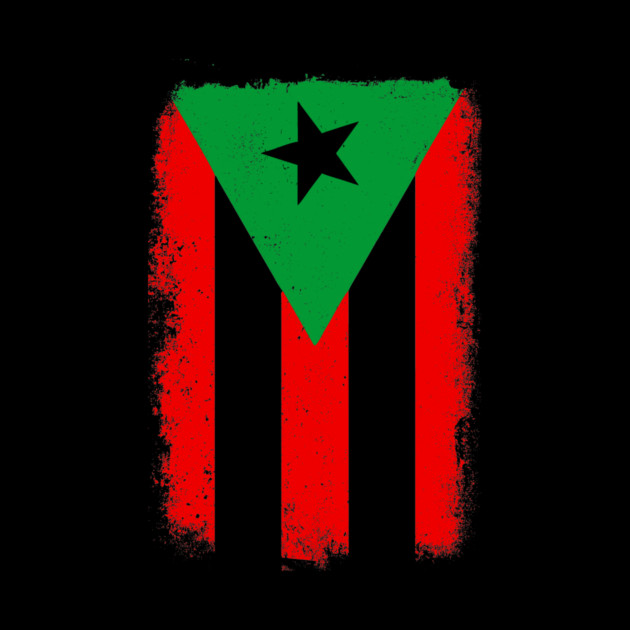 Afro Boricua Flag - Puerto Rico Africa Roots - Afro Boricua Flag Puerto ...