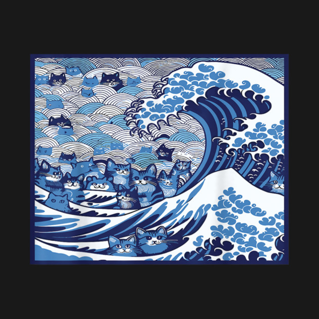 Blue Cats Wave For Kamala Funny - Kamala Harris - T-Shirt | TeePublic