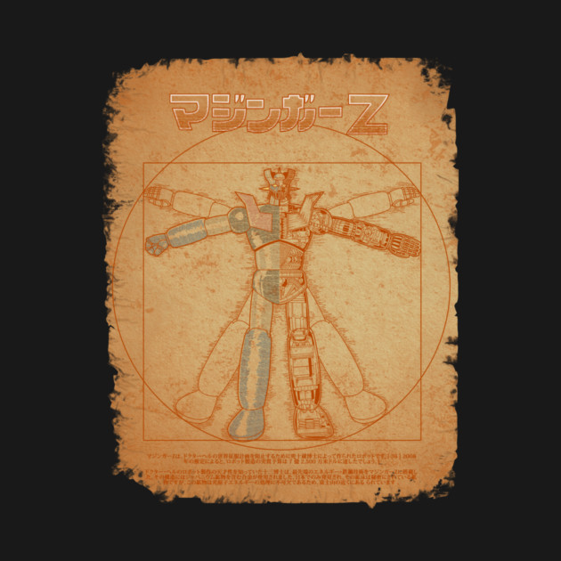 ANATOMY OF A Z ROBOT - Mazinger Z - T-Shirt | TeePublic
