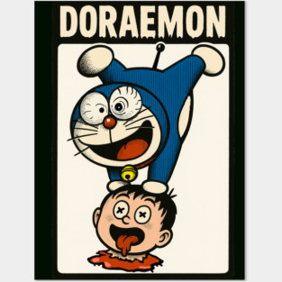 scary doraemon face