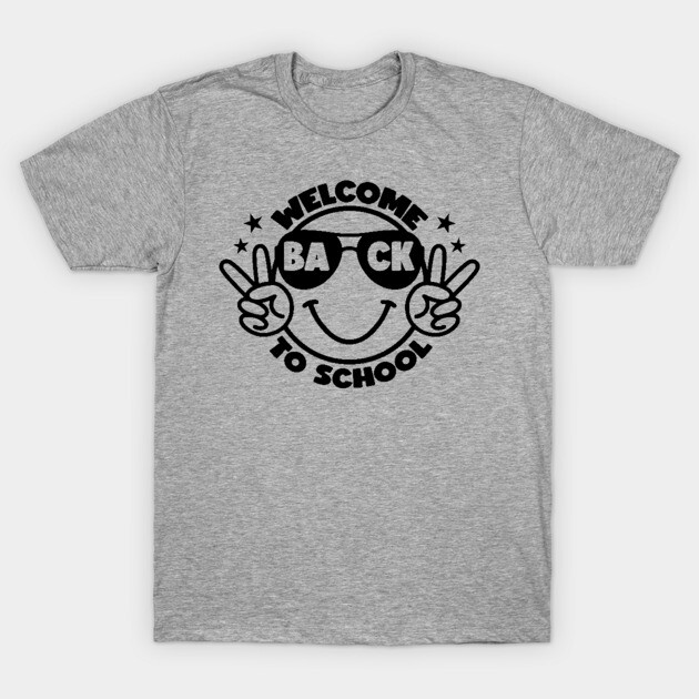 Welcome back to school smiling emoji - Welcome Back To School - T-Shirt ...