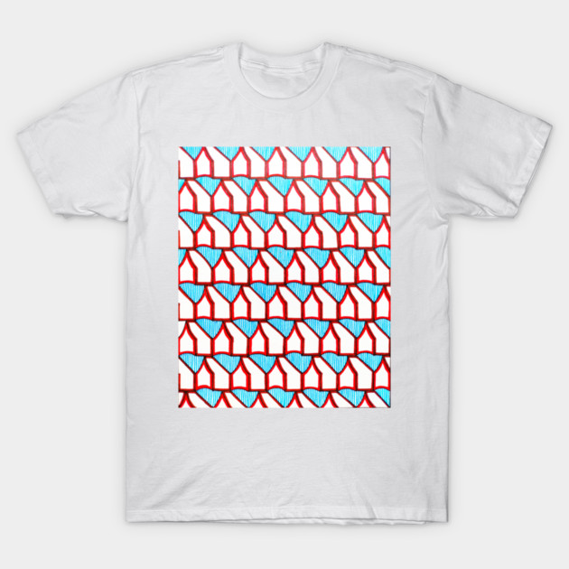 Colorful Abstract Geometric Pattern with Repeating Angular Forms ...