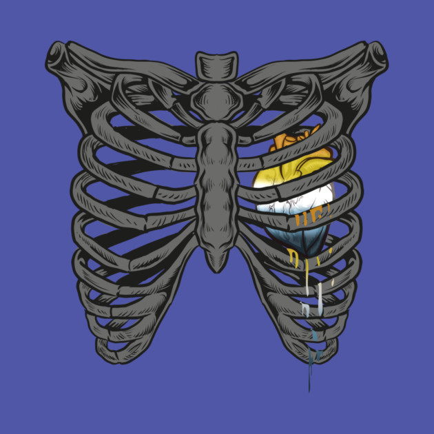 Aroace Rib Cage Heart LGBT Pride Flag - Aroace - Pin | TeePublic