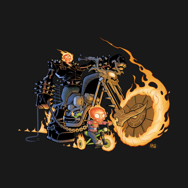 Ghost Rider and Son - Ghost Rider - Kids Hoodie | TeePublic