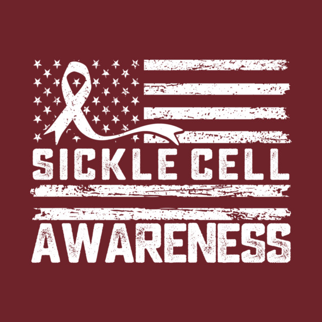 Sickle Cell Awareness Month American Flag Ribbon - Sickle Cell ...