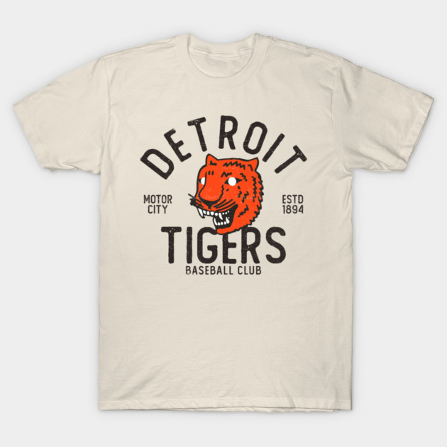 Vintage Detroit-Tigers est 1894 - Detroit Tigers - T-Shirt | TeePublic